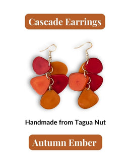Tagua Nut Cascade Earrings - The Happy Elephant – The Happy Elephant ...
