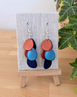 Tagua Nut Cascade Earrings - The Happy Elephant – The Happy Elephant ...